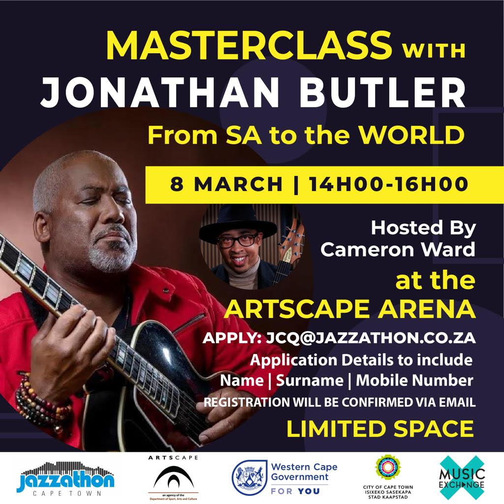 Jonathan Butler Masterclass 8 March 2023 – Cape Town – Martin Myers