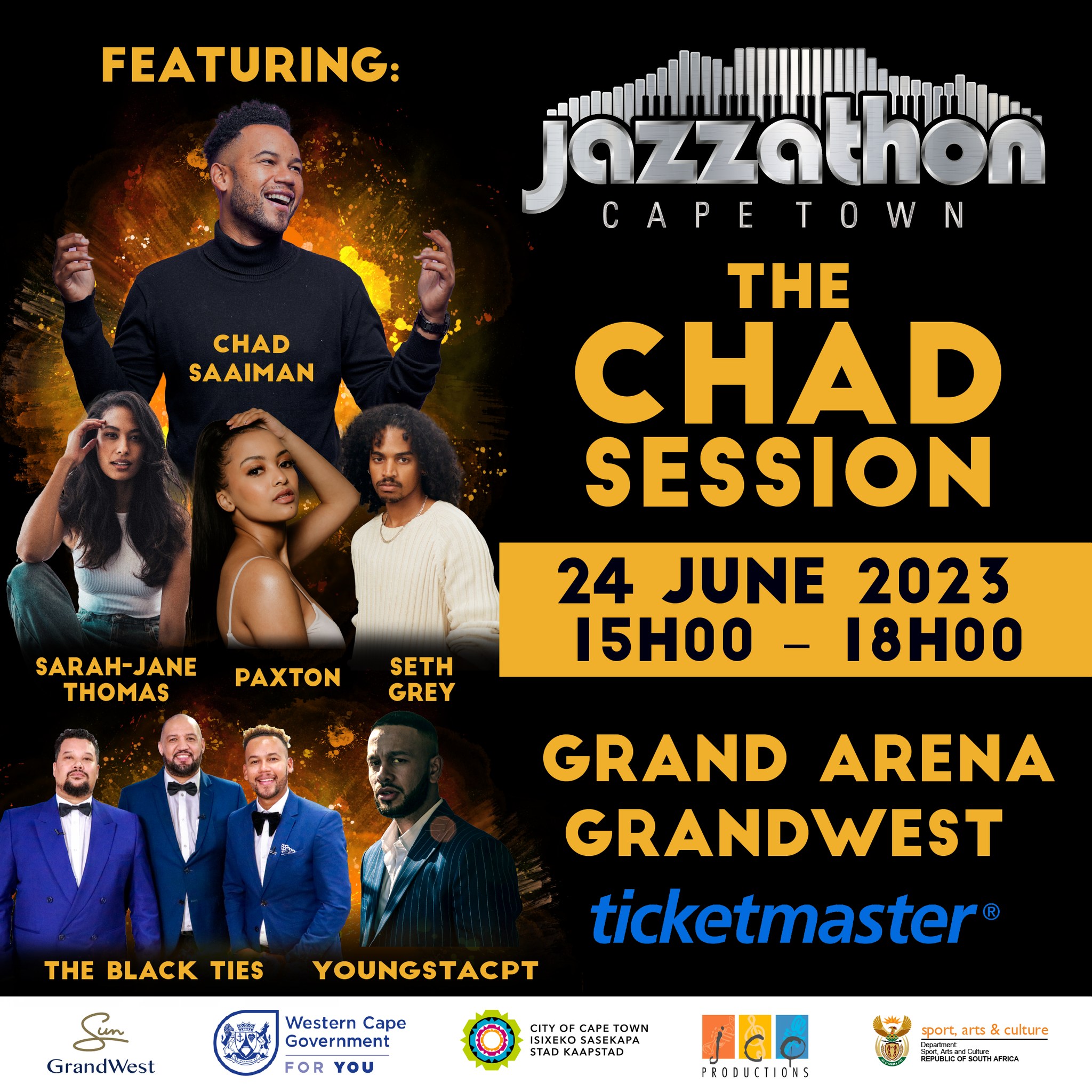 Chad Saaiman hosts the Chad Sessions at Jazzathon on Saturday 24th June ...